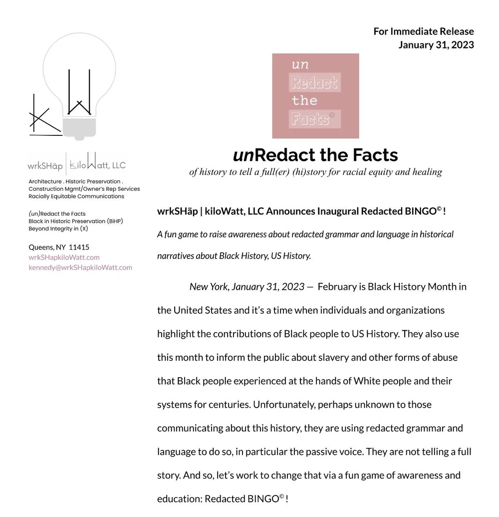 Redacted BINGO! — (un)Redact the Facts