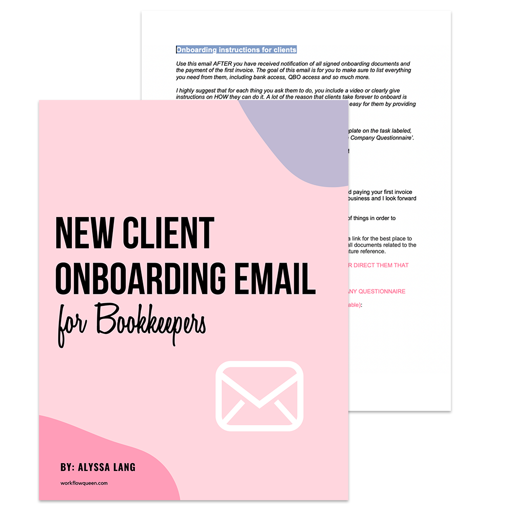 Using Dubsado to Onboard New Clients for Bookkeepers — Workflow Queen ...