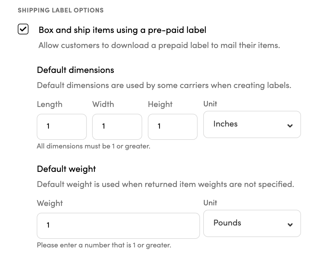 Return methods — Retailer Support Site