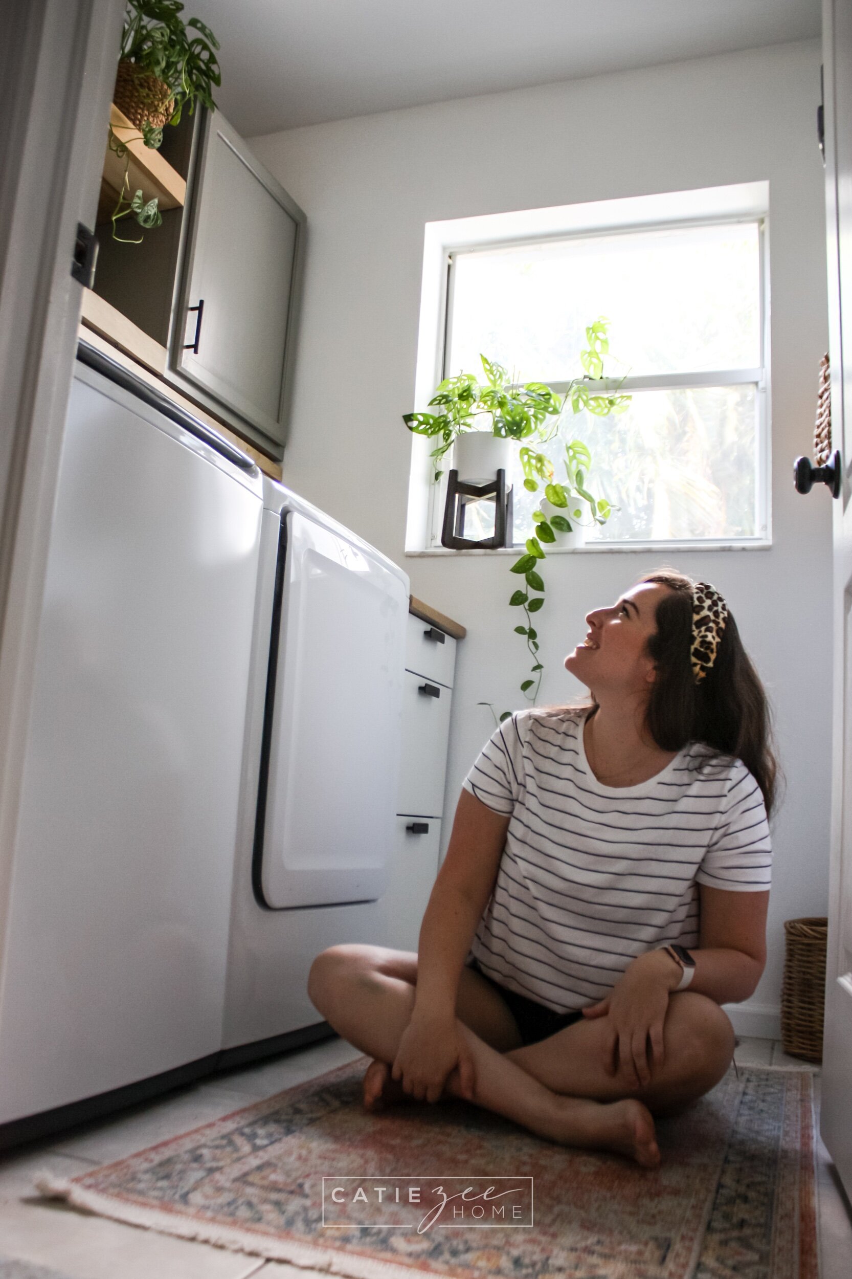 How to Hide Your Laundry Hookups - Laundry Room Reveal — CATIE ZEE HOME