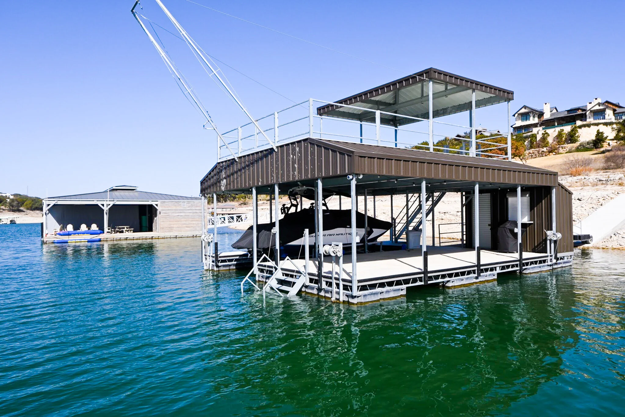 Covered & Multi-level Boat Docks — Dependable Docks