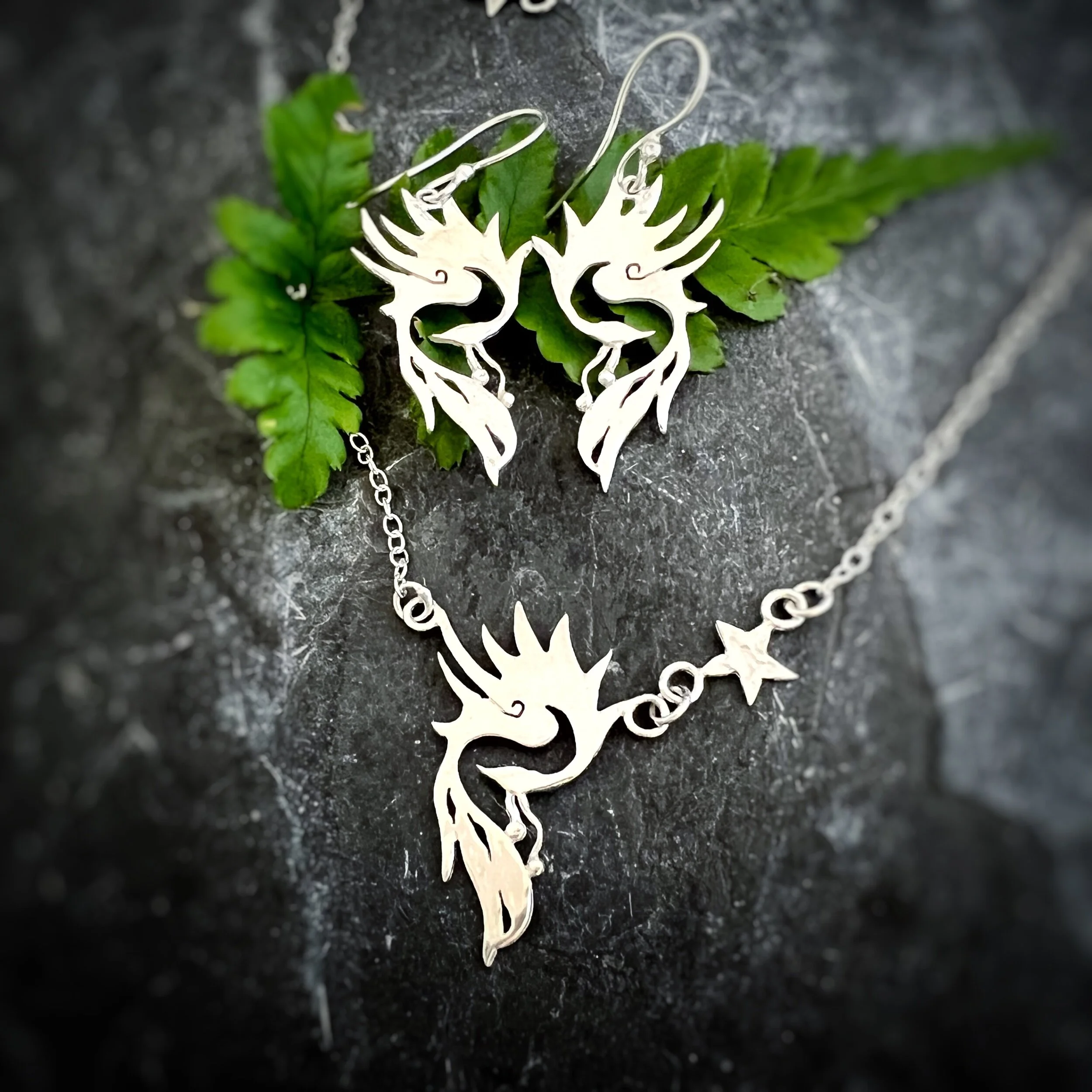 Firebird Necklace - ‘Primrose’ — A Wolf and I Jewellery