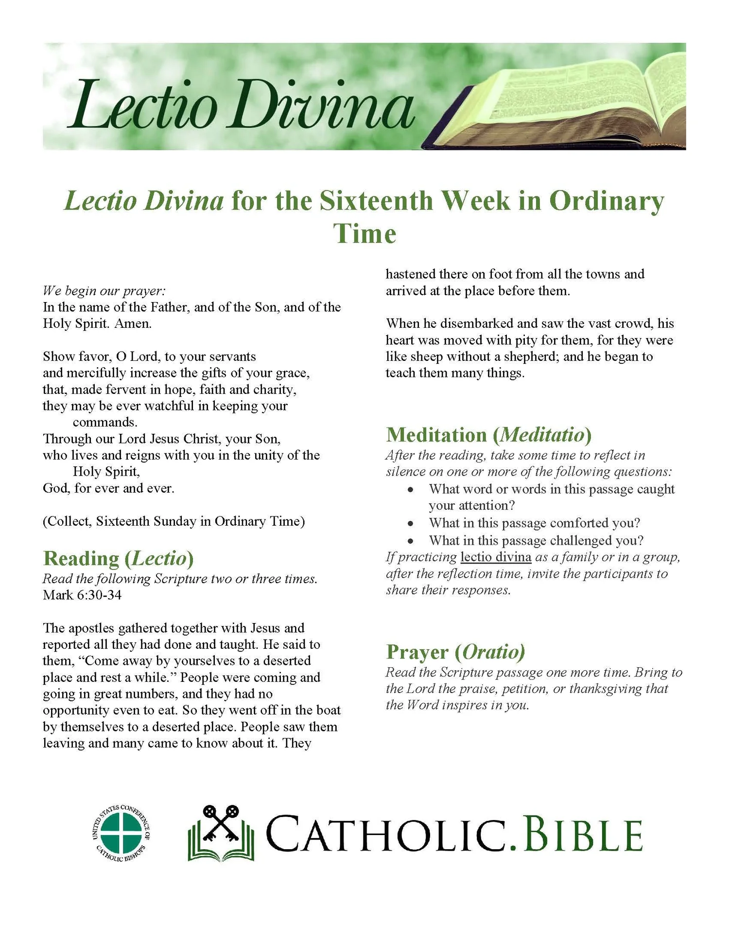 General 2 — ST MARY'S PARISH