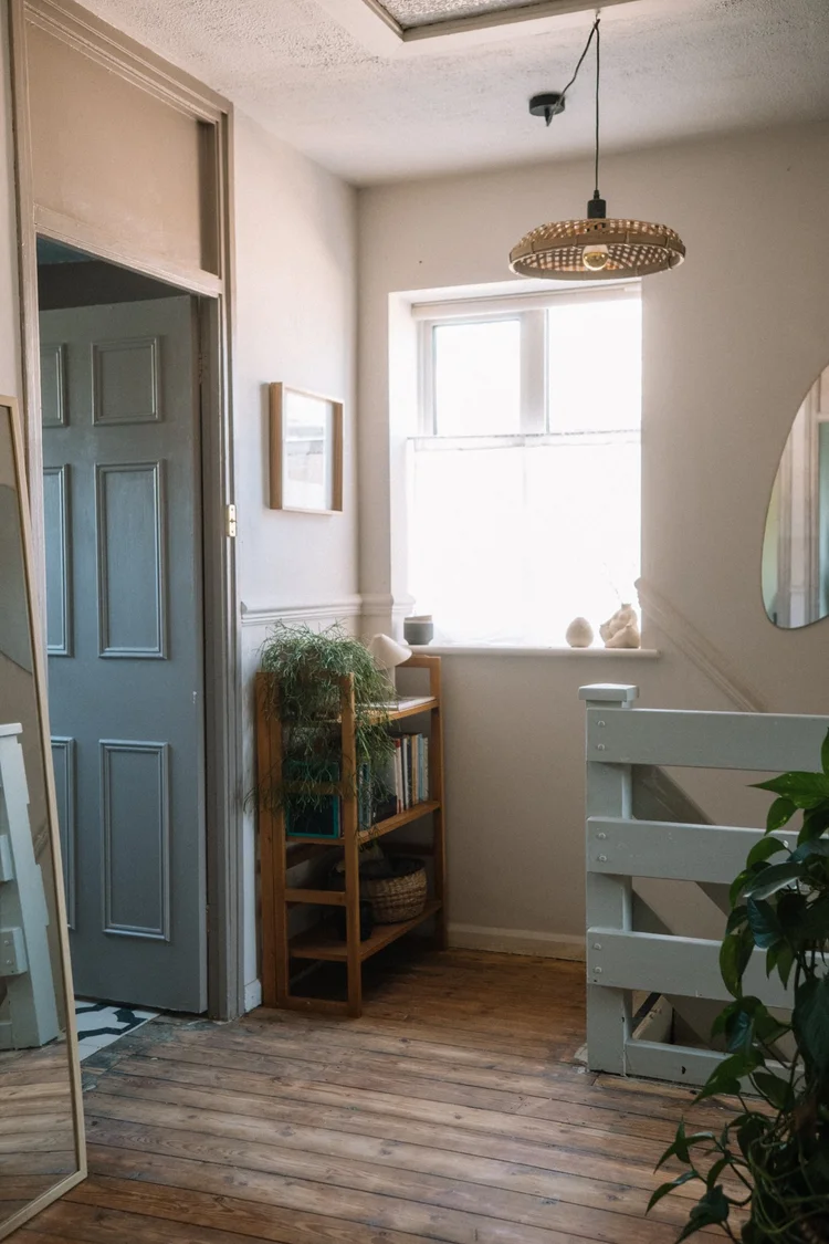 Interiors: A romantic landing makeover with eco friendly paint. — THE ...