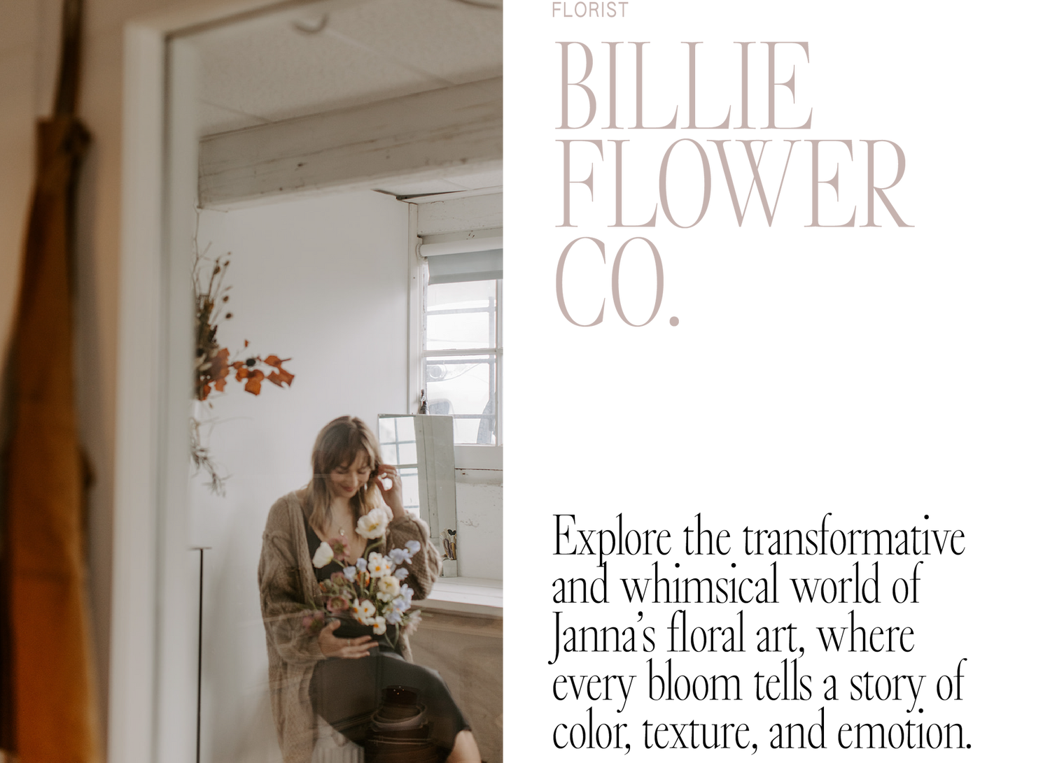 Meet Our Florist Muse: Billie Flower Co. — Slow Dance Studio