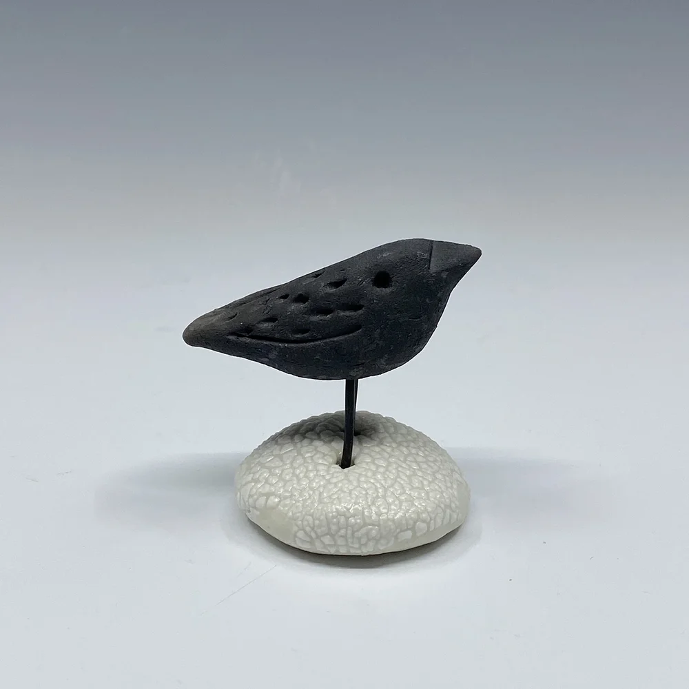 Raven hook — Porcelain & Stoneware by Barbara Glynn Prodaniuk