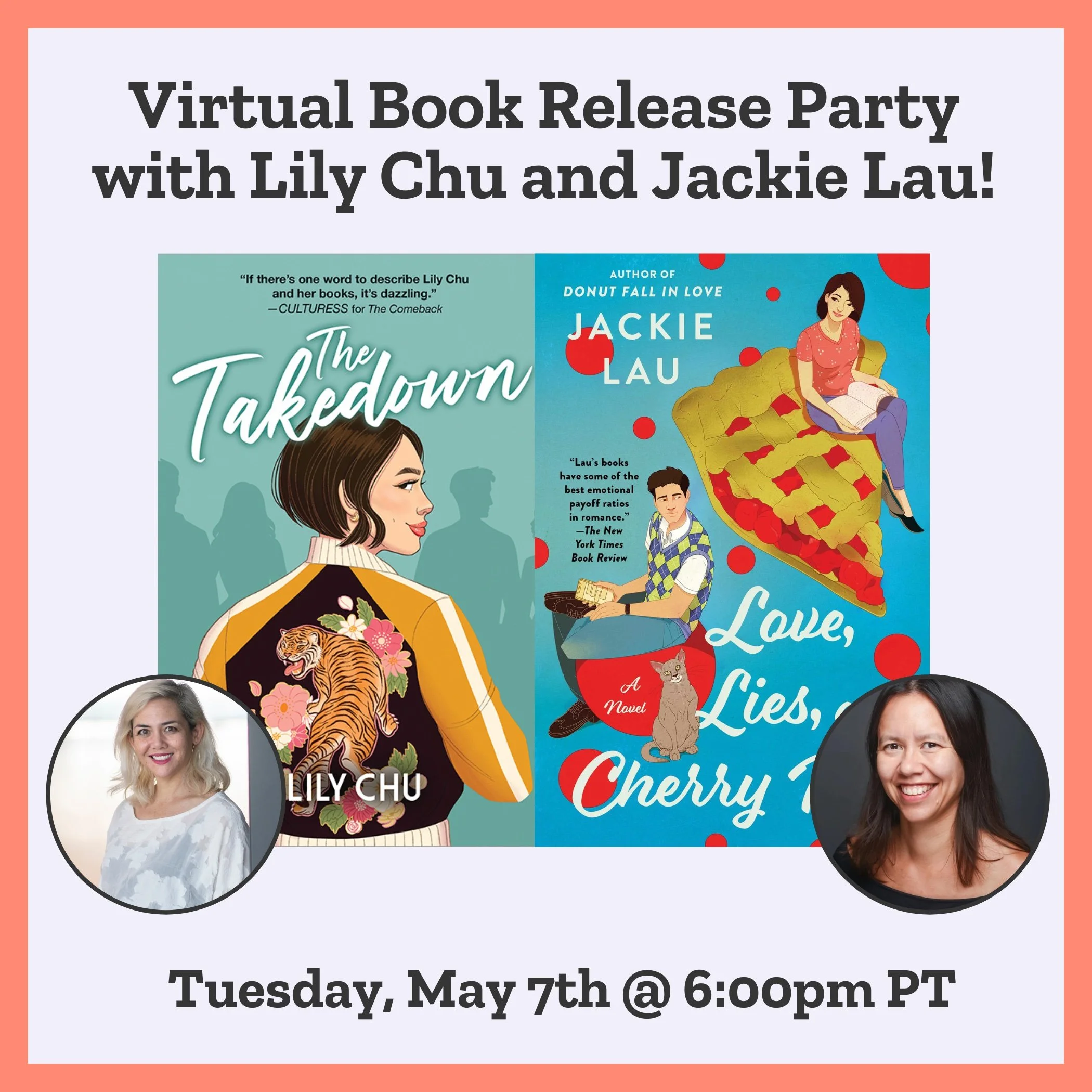 The Takedown: RSVP for May 7 Virtual Launch — Lily Chu