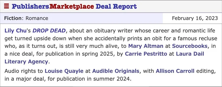 Drop Dead — Lily Chu