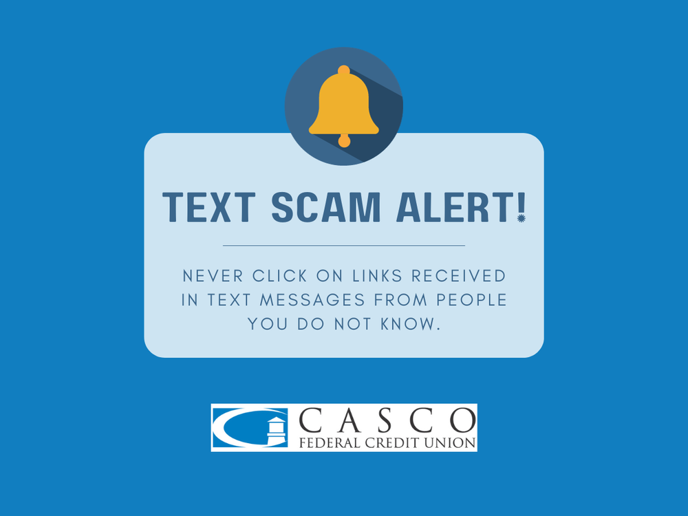 Text Message Scam Alert | Casco FCU