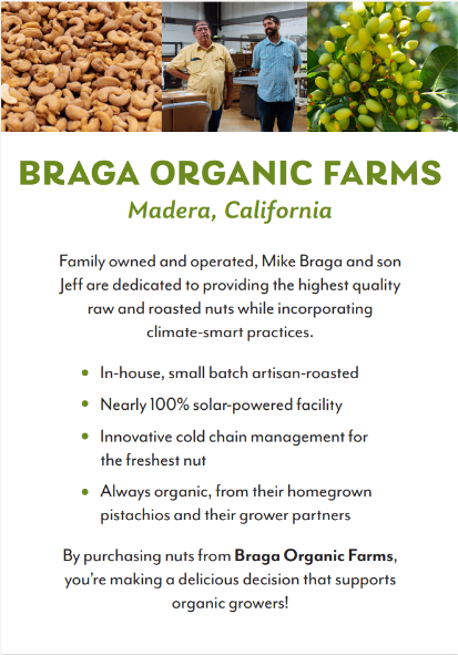 Move More Nuts from Braga Organic Farms with Grower POP! — Organically ...