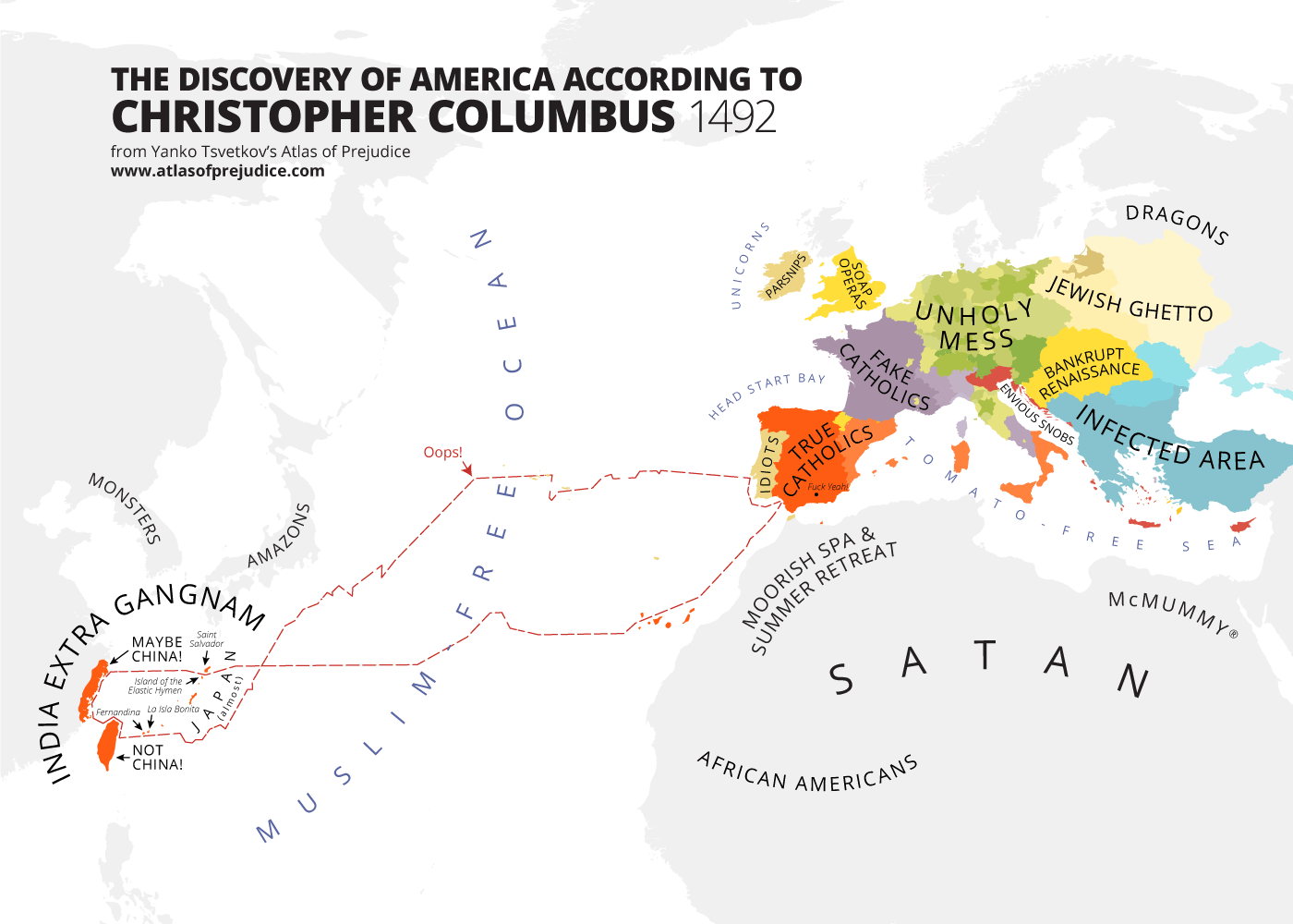The Discovery of America According to Christopher Columbus — Alphadesigner