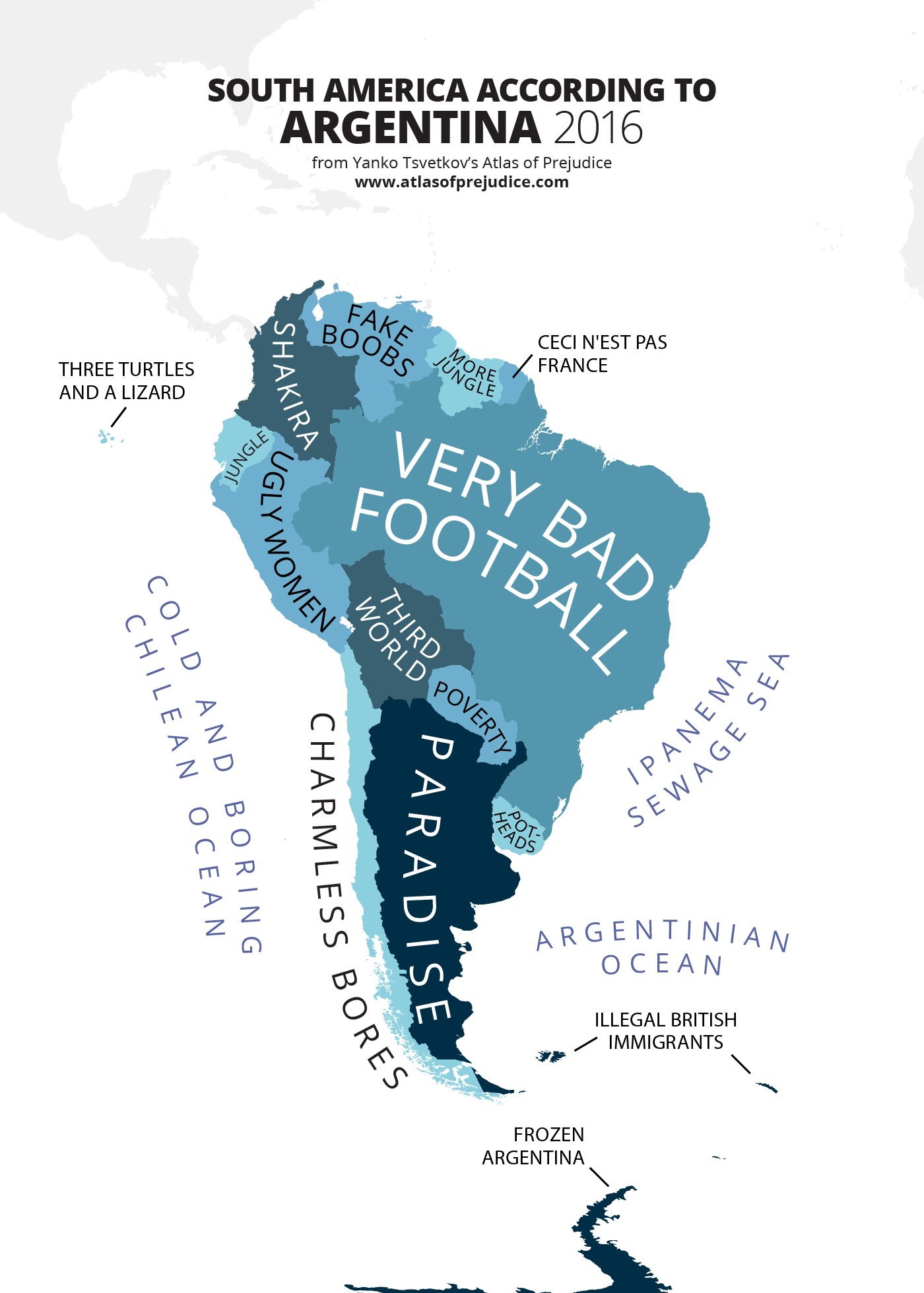 South America According to Argentina — Alphadesigner