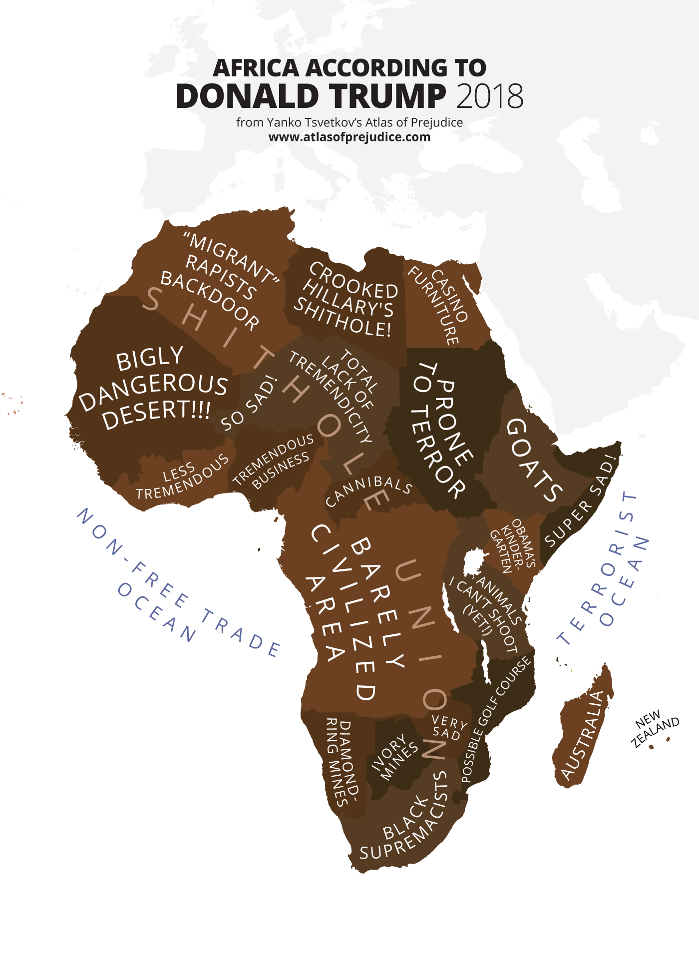 The World According To Americans Mapping Stereotypes