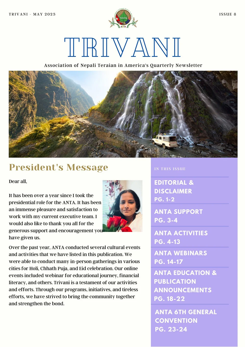 Trivani, May 2023 — Association of Nepali Teraian in America ...