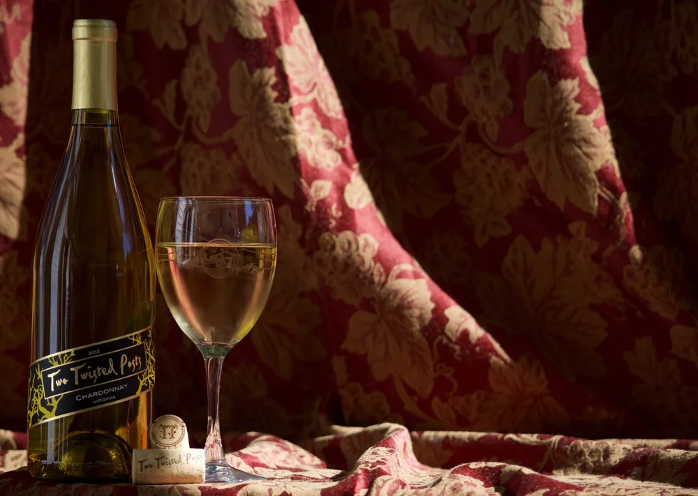 White wine, Chardonnay — Two Twisted Posts Winery