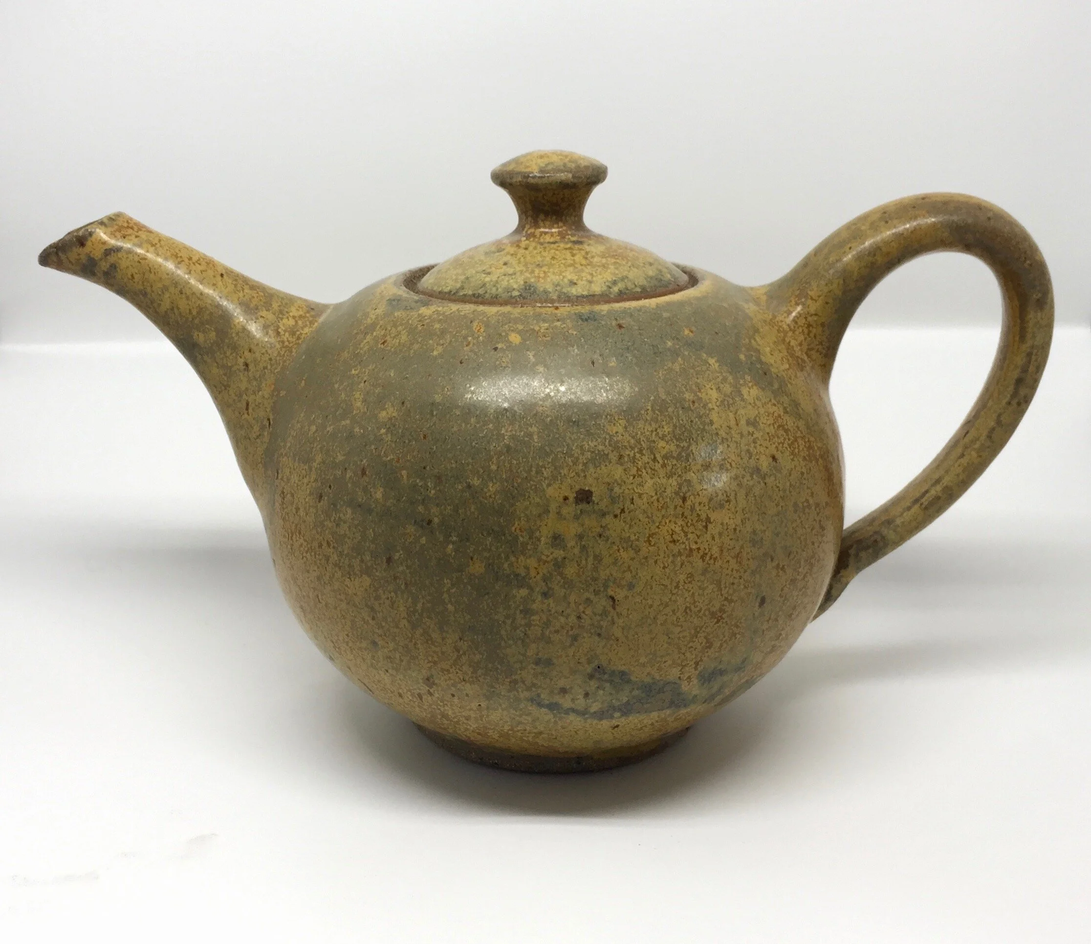 Spherical Stoneware Teapot — Jane Rekedal Pottery