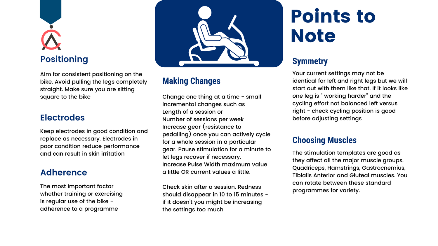 Get more out of using an FES bike — Anatomical Concepts