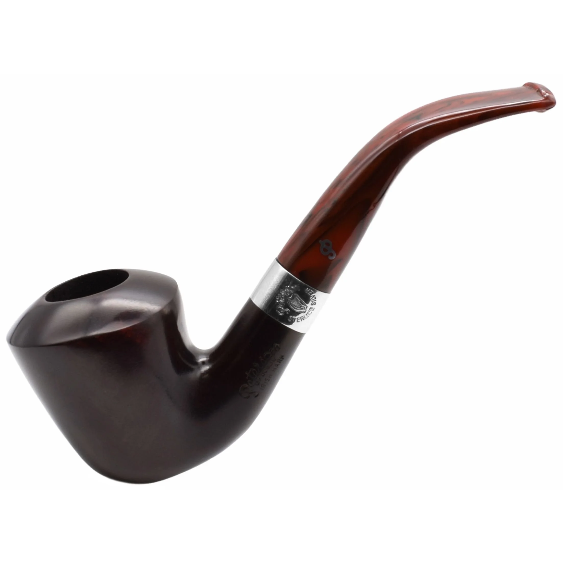 Peterson Sterling Silver Mounted Pipes — Harrison & Simmonds
