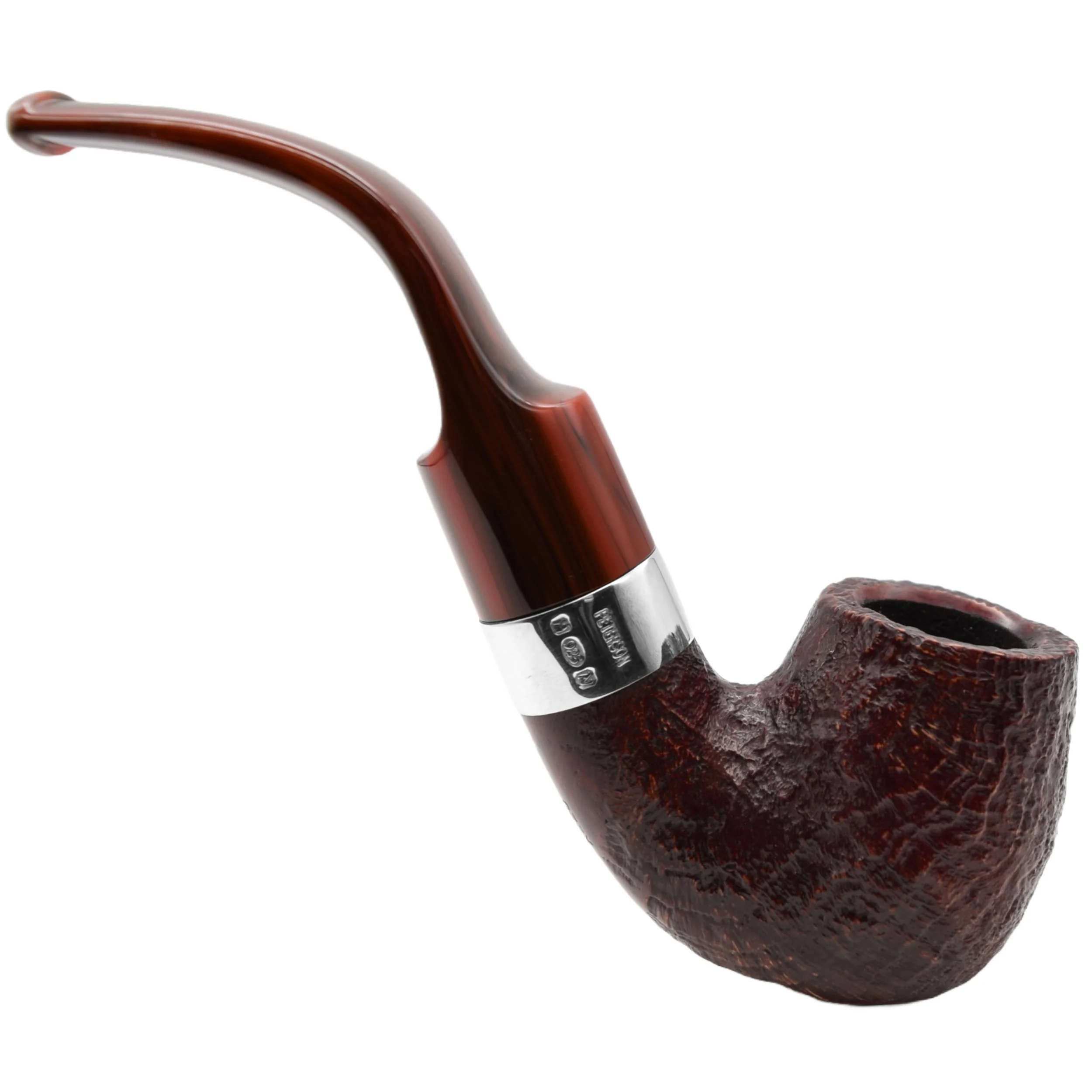 Peterson Irish Harp Sandblasted Finish 9mm FILTER Silver Mounted Medium ...