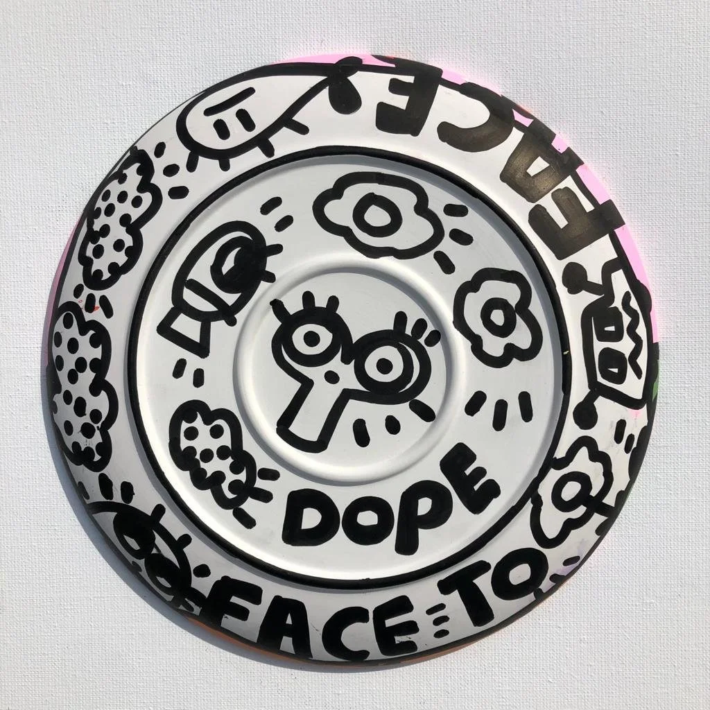 break-away-from-the-rules-ceramic-plate-by-cosmic-cowboy-guy-hepner