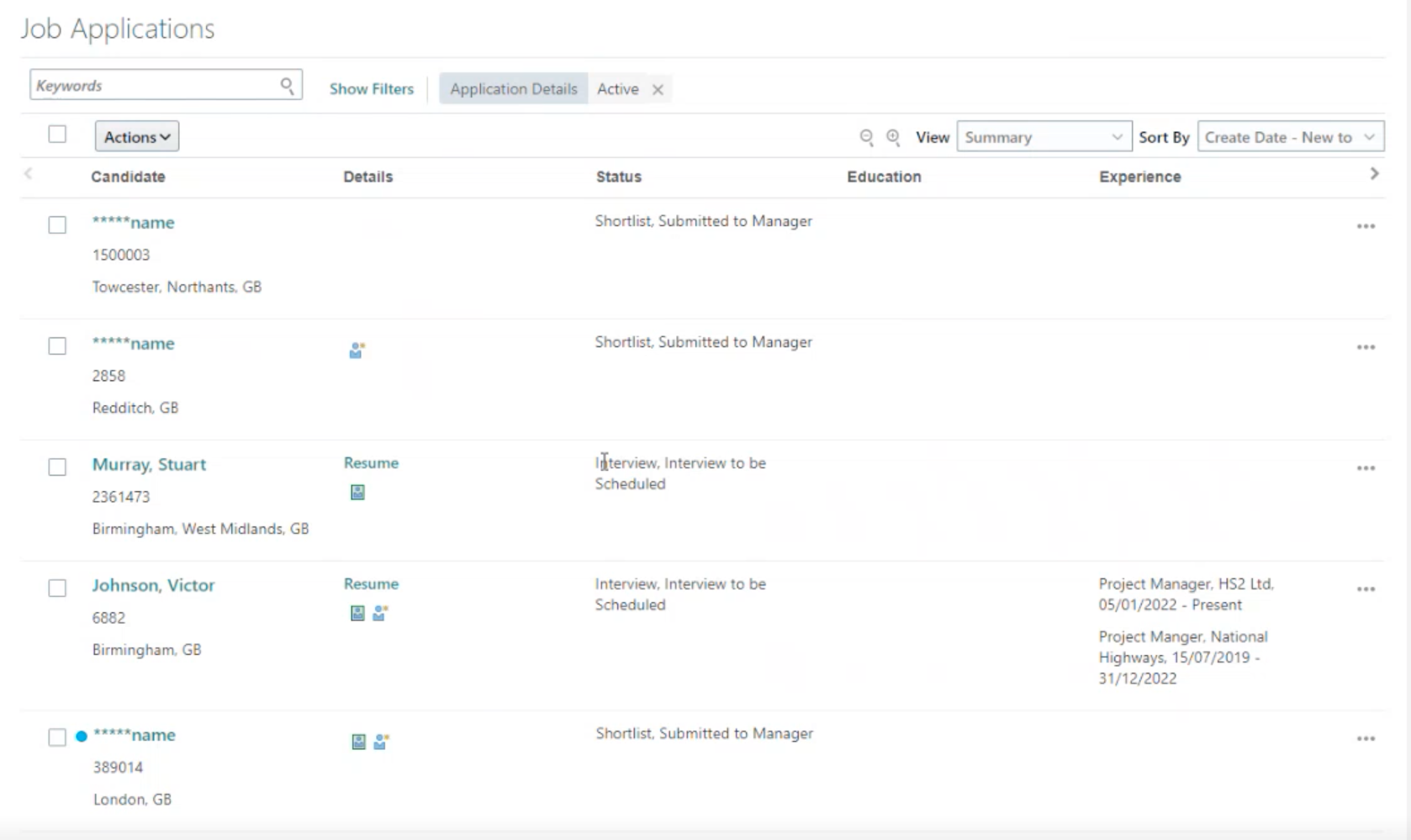 HS2 help centre — Blind recruiting within your ATS