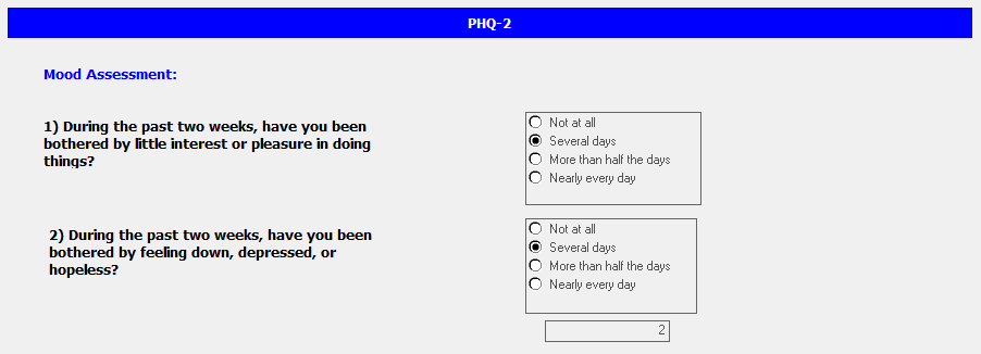 PHQ2 Answer Choice Update — Putter