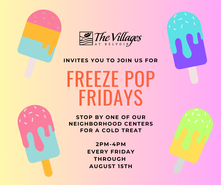 Freeze Pop Fridays — Villages at Belvoir