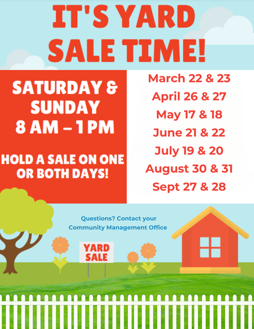 Community Wide Yard Sale — Villages at Belvoir