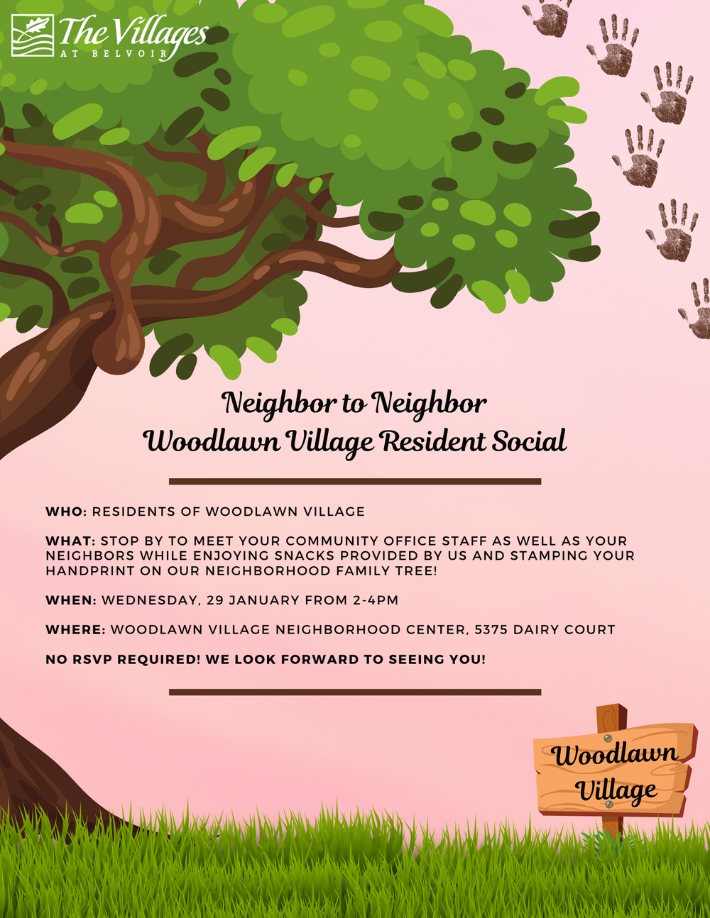 Neighbor To Neighbor Woodlawn Village Resident Social Villages At Belvoir