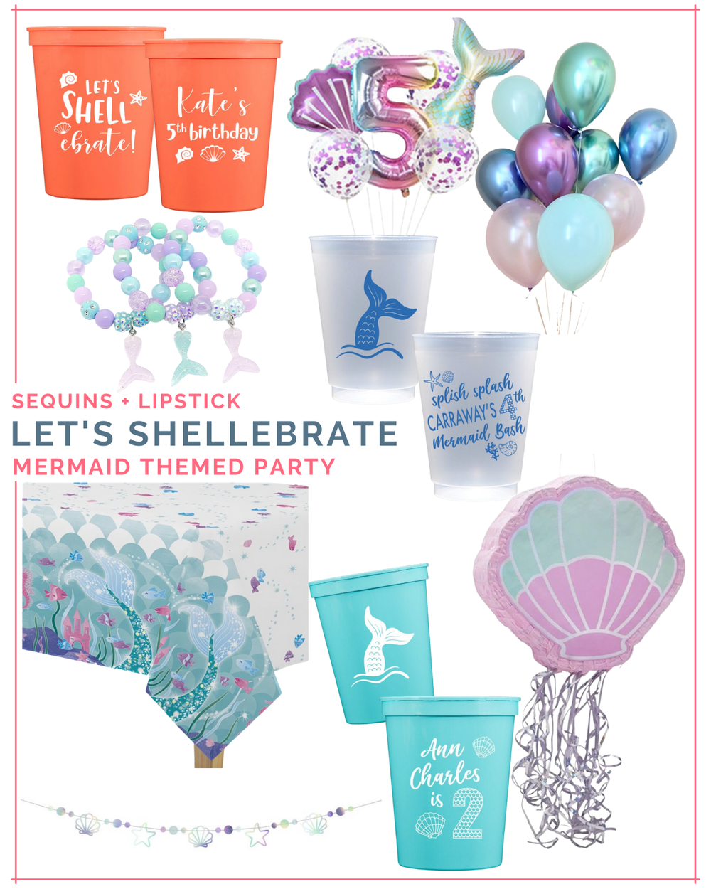 Let’s Shellebrate — Sequins & Lipstick