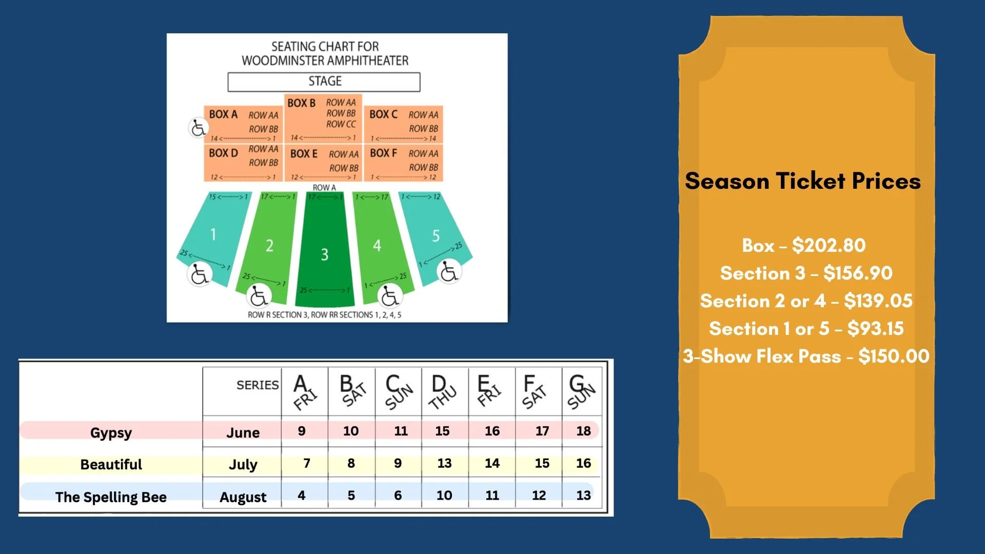 Season Tickets — Woodminster Summer Musicals
