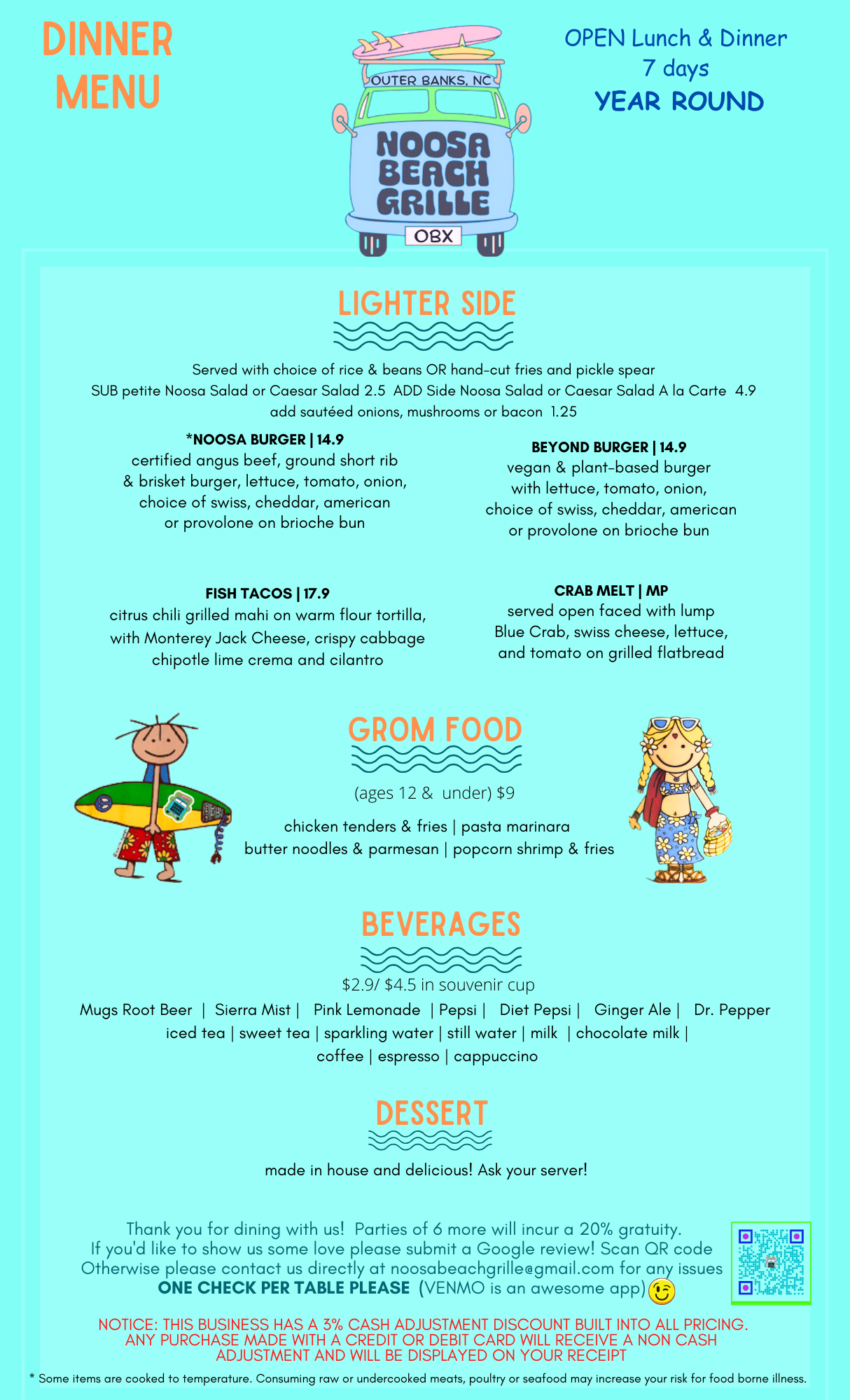 Menu 1 — Noosa Beach Grille