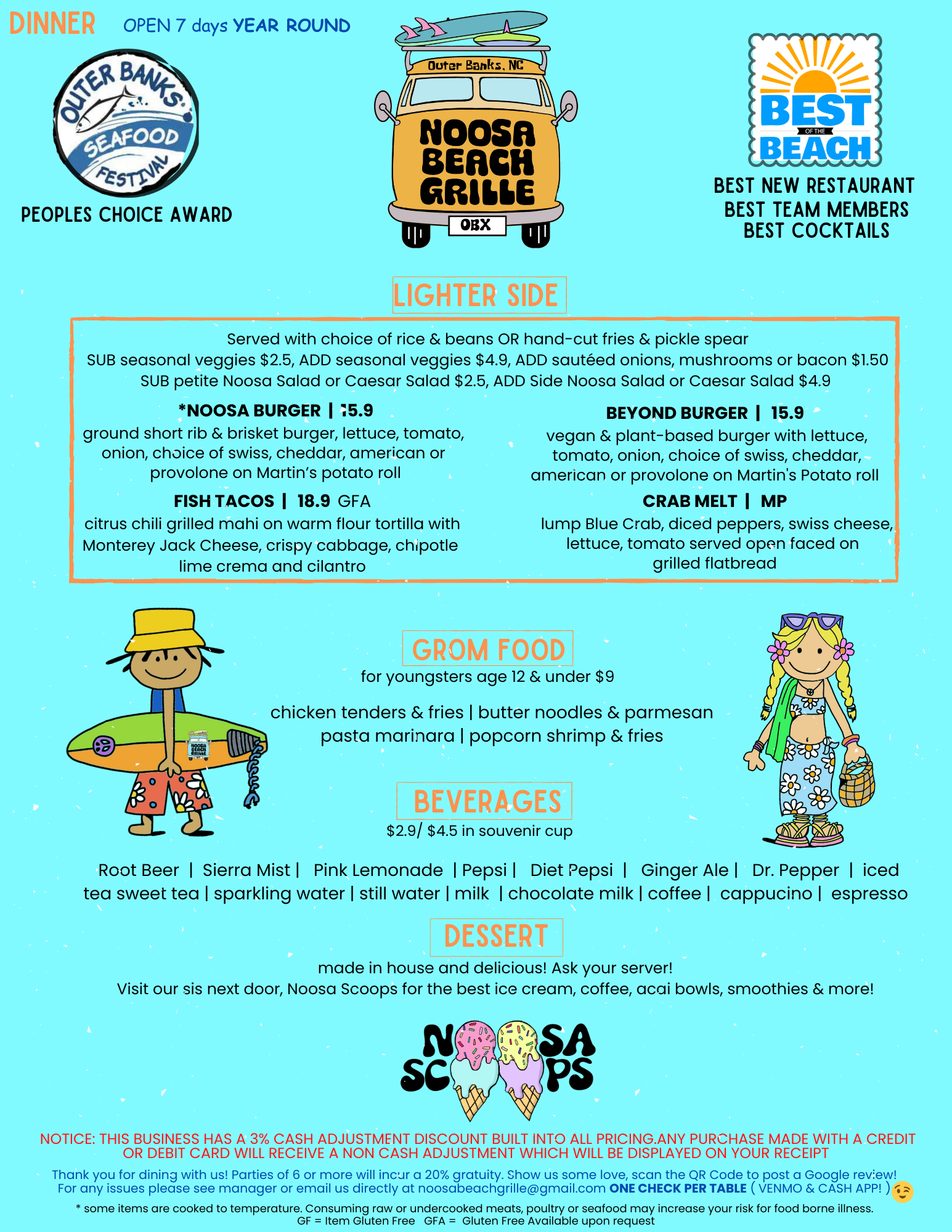 Menu 1 — Noosa Beach Grille