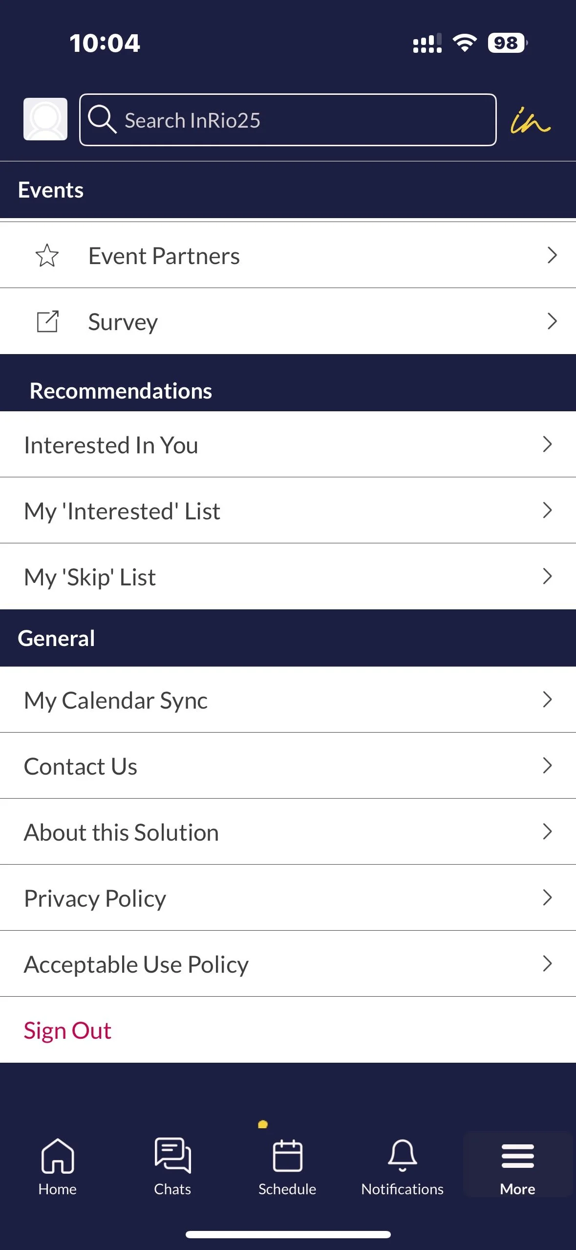 Sync your Calendar — inVOYAGE