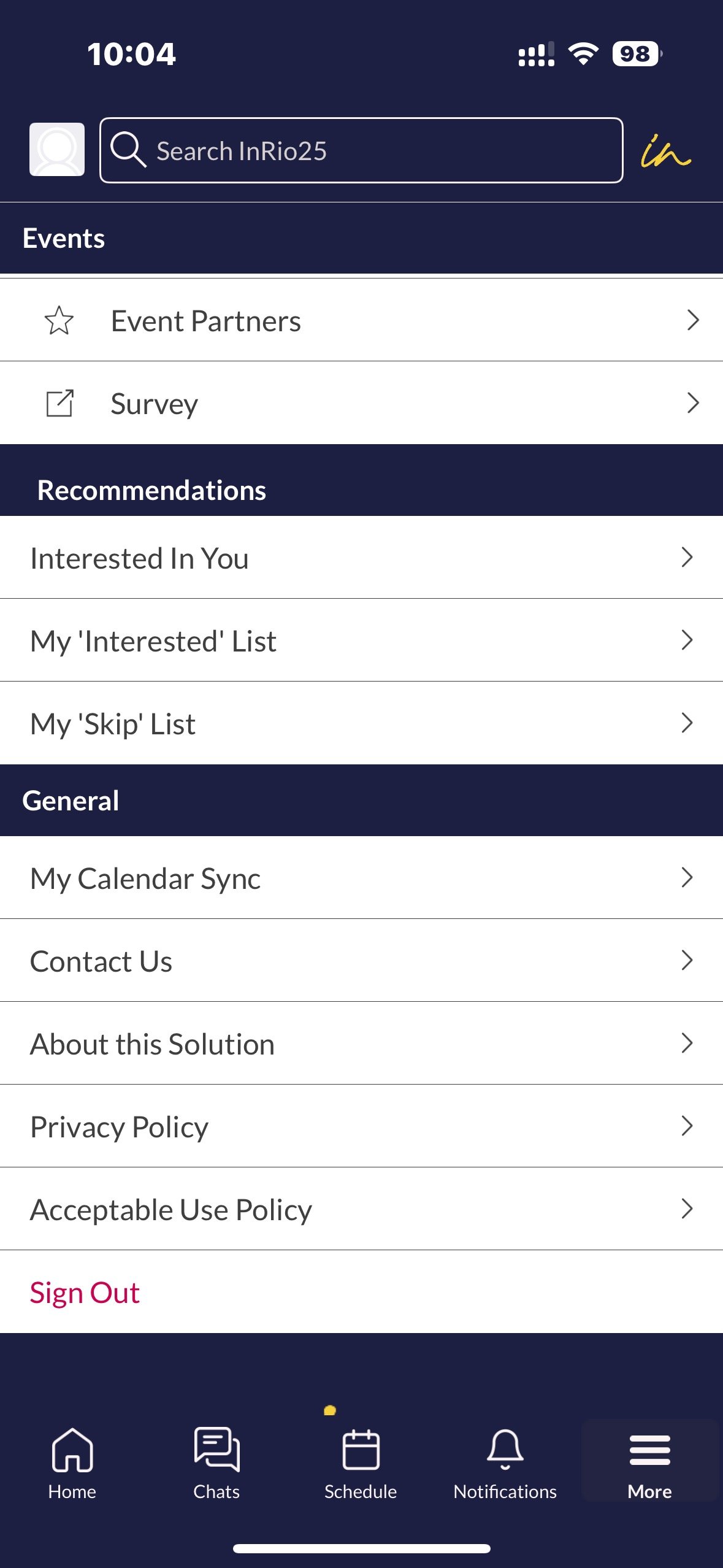 Sync your Calendar — inVOYAGE