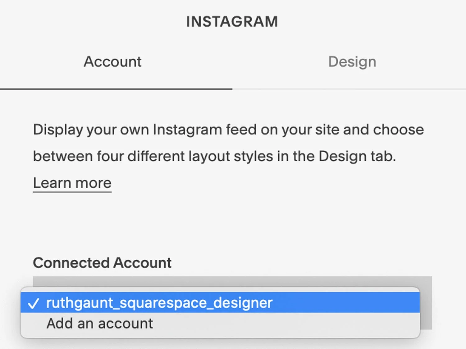 How to reconnect your Instagram feed on Squarespace — Ruth Gaunt • Squarespace Web Designer