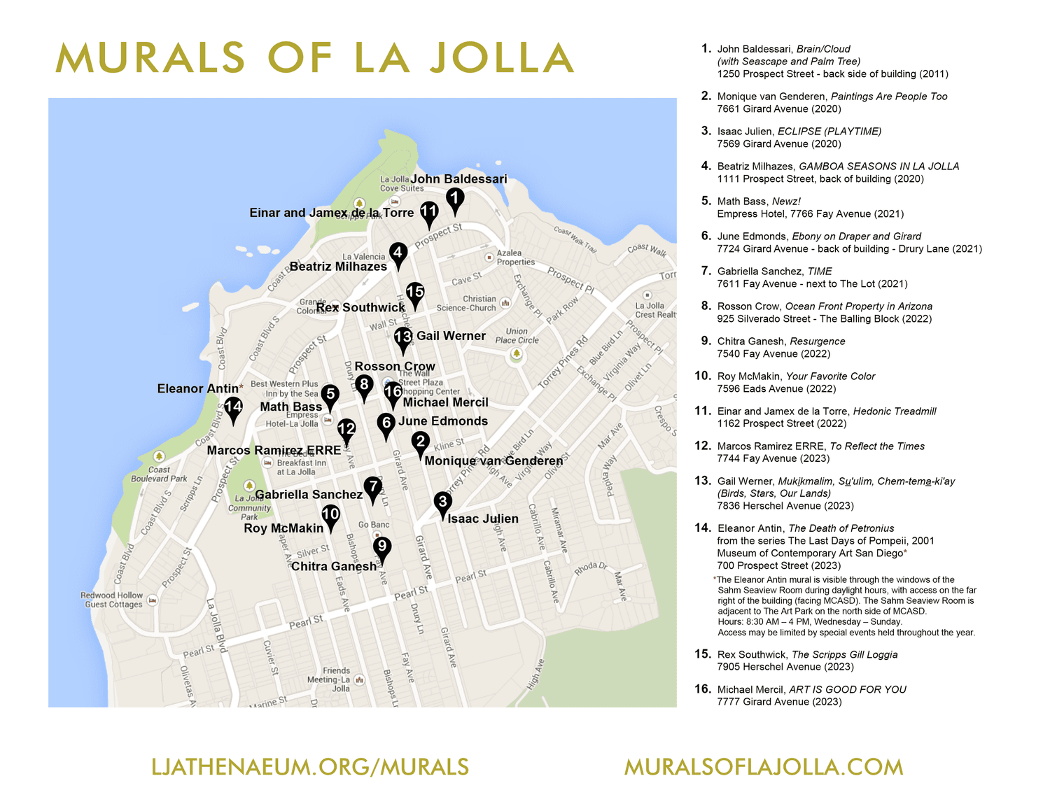 Mural Map — Murals of La Jolla