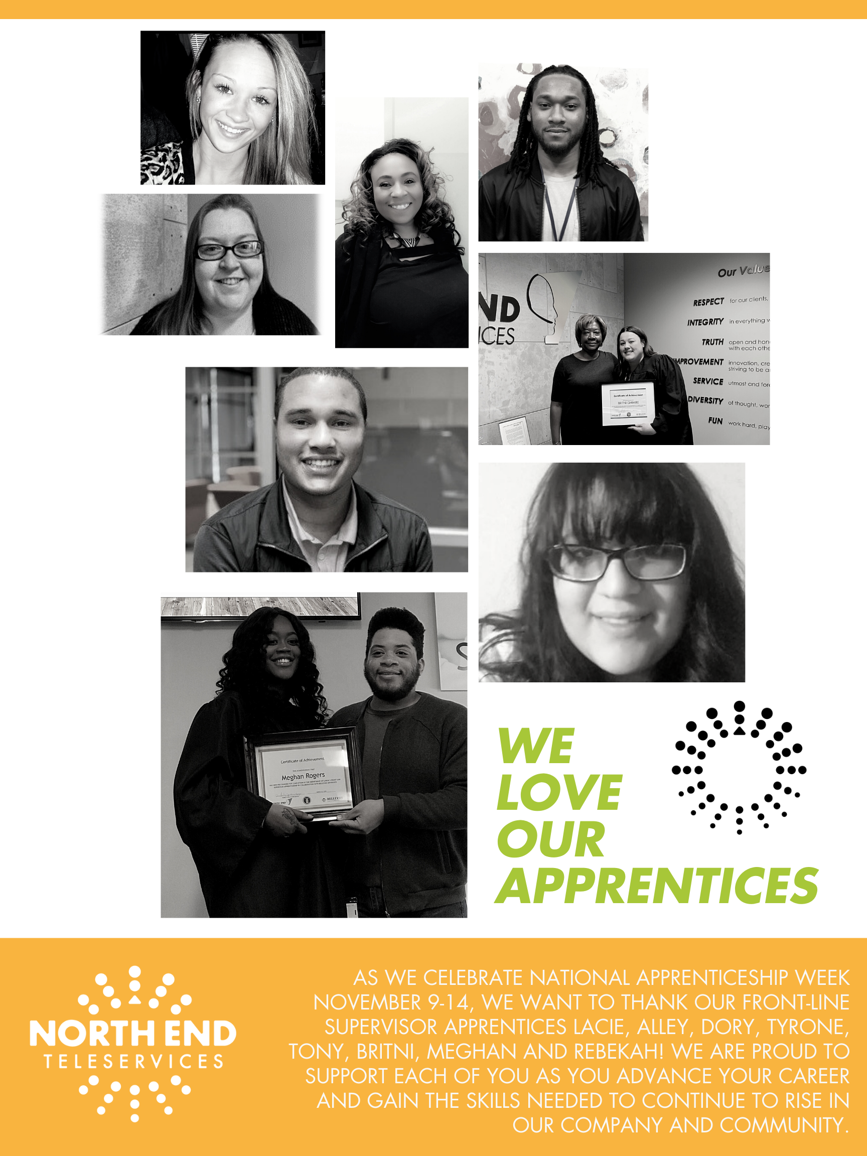 NET Celebrates National Apprentice Week — North End Teleservices