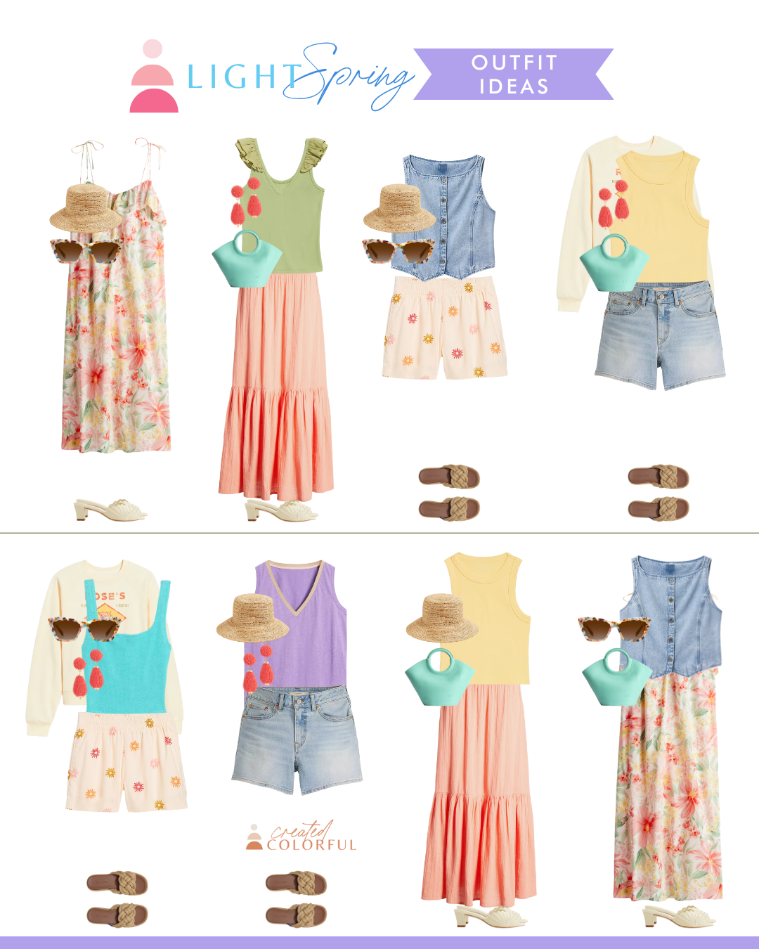 Shop by Season: Outfits, Clothes, Makeup for Spring Palettes — Created ...