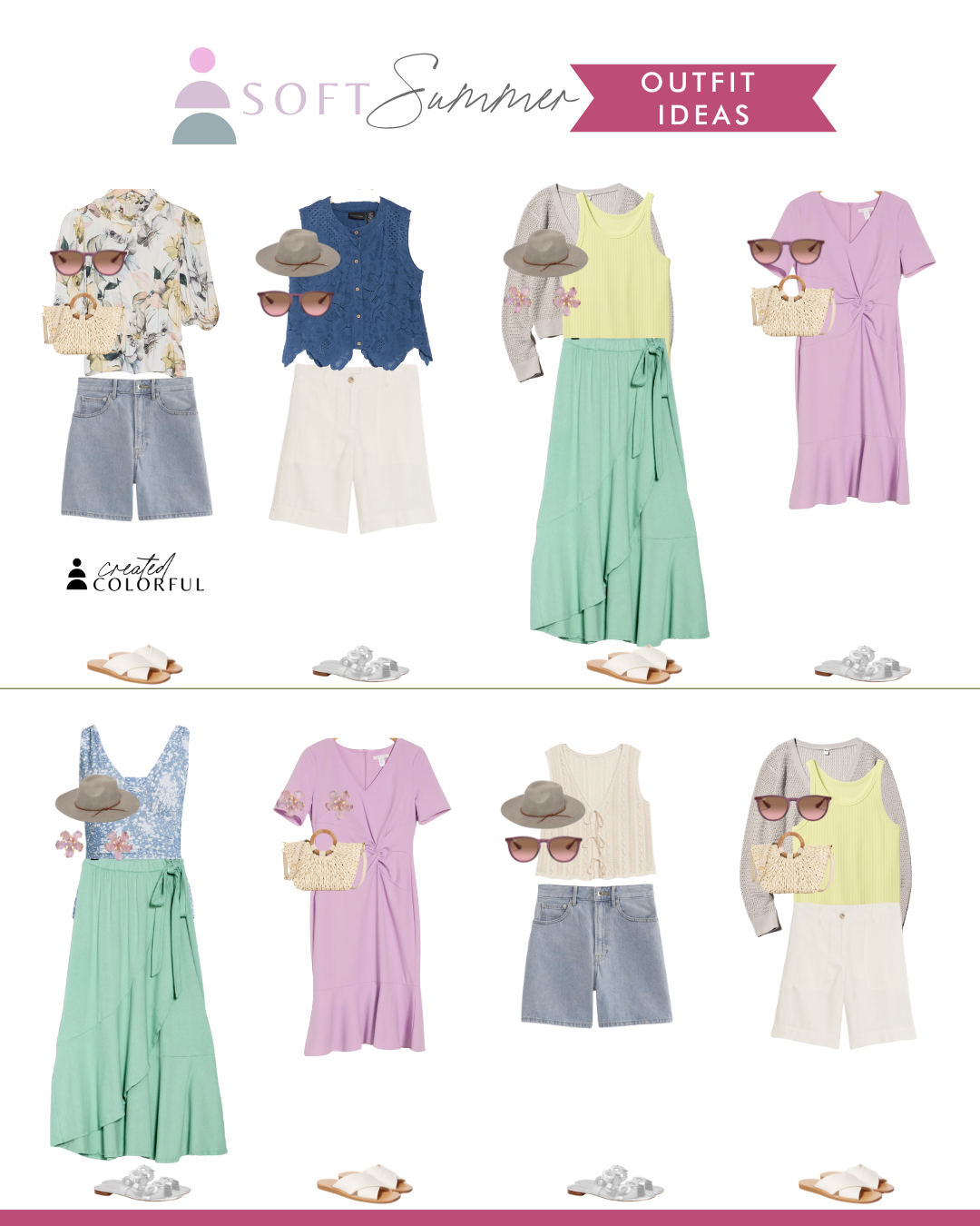 Shop by Season: Outfits, Clothes, Makeup for Summer Palettes — Created ...