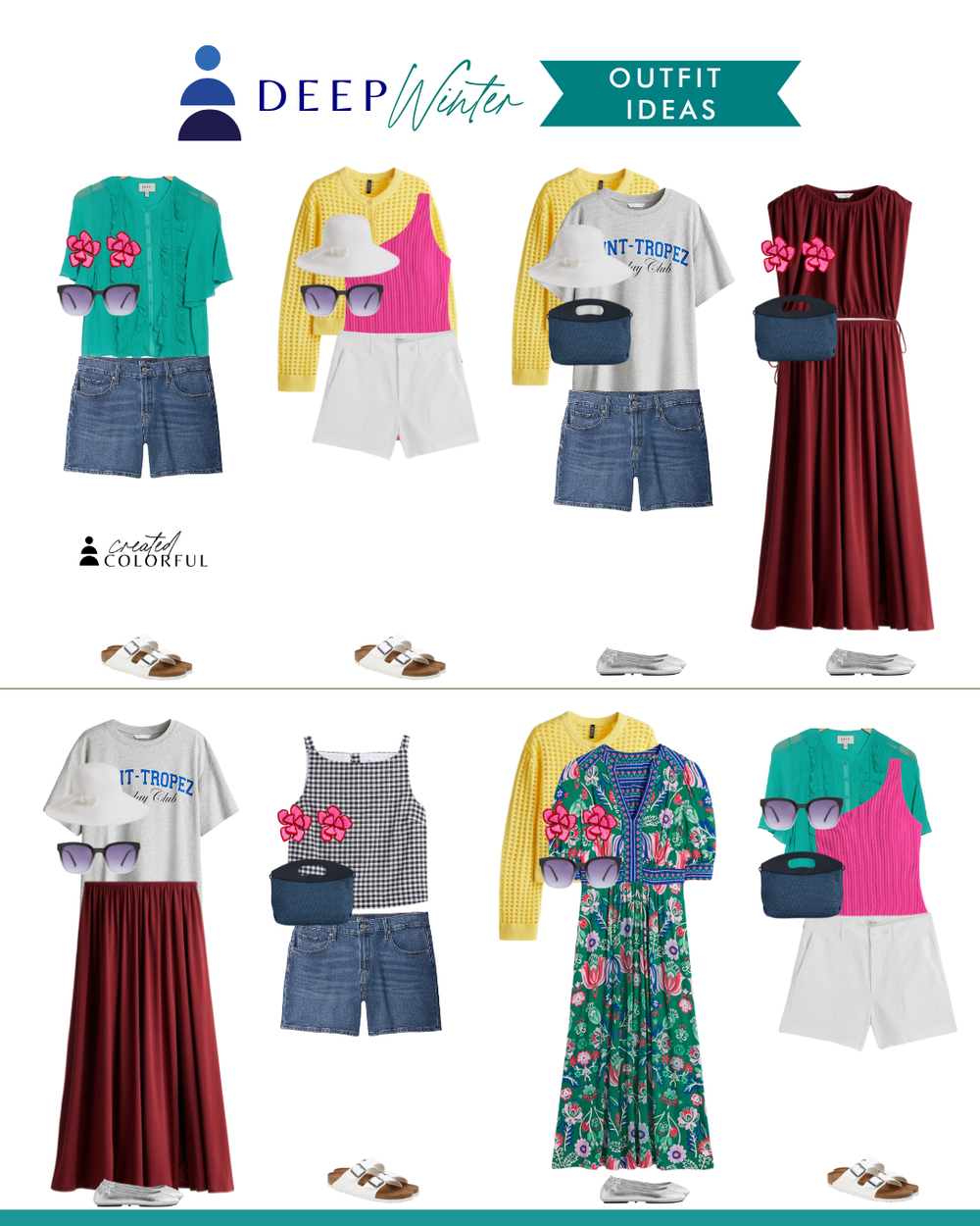 Shop by Season: Outfits, Clothes, Makeup for Winter Palettes — Created ...