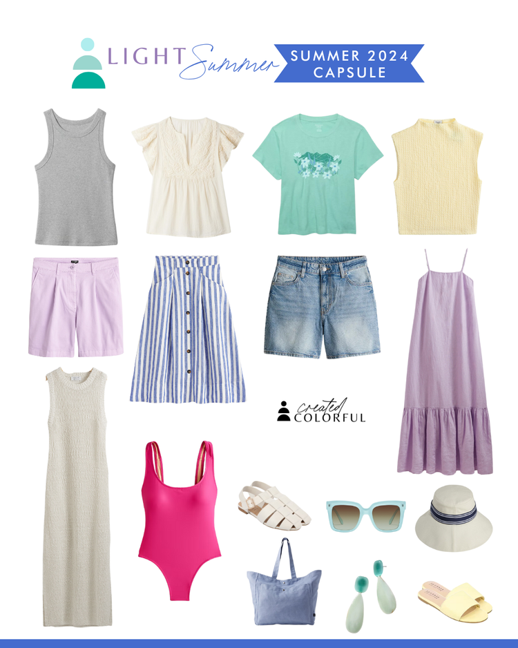 Shop by Season: Outfits, Clothes, Makeup for Summer Palettes — Created ...