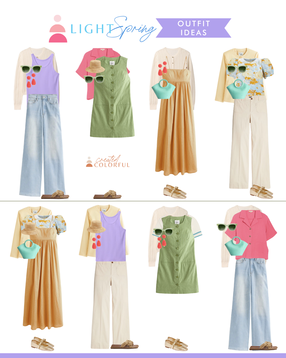 Shop by Season: Outfits, Clothes, Makeup for Spring Palettes — Created ...