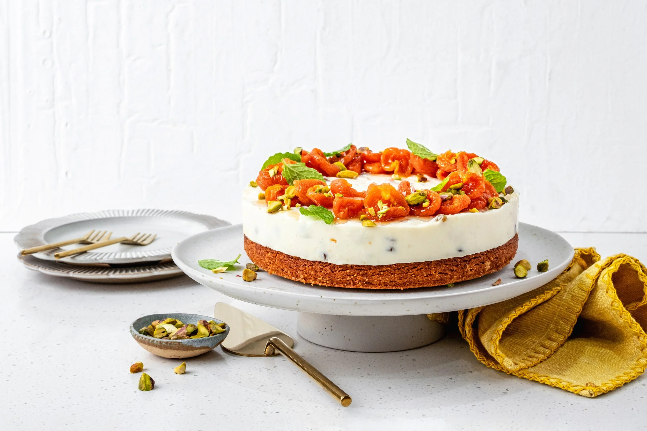 Pistachio & Fruit Cheesecake — KASIA