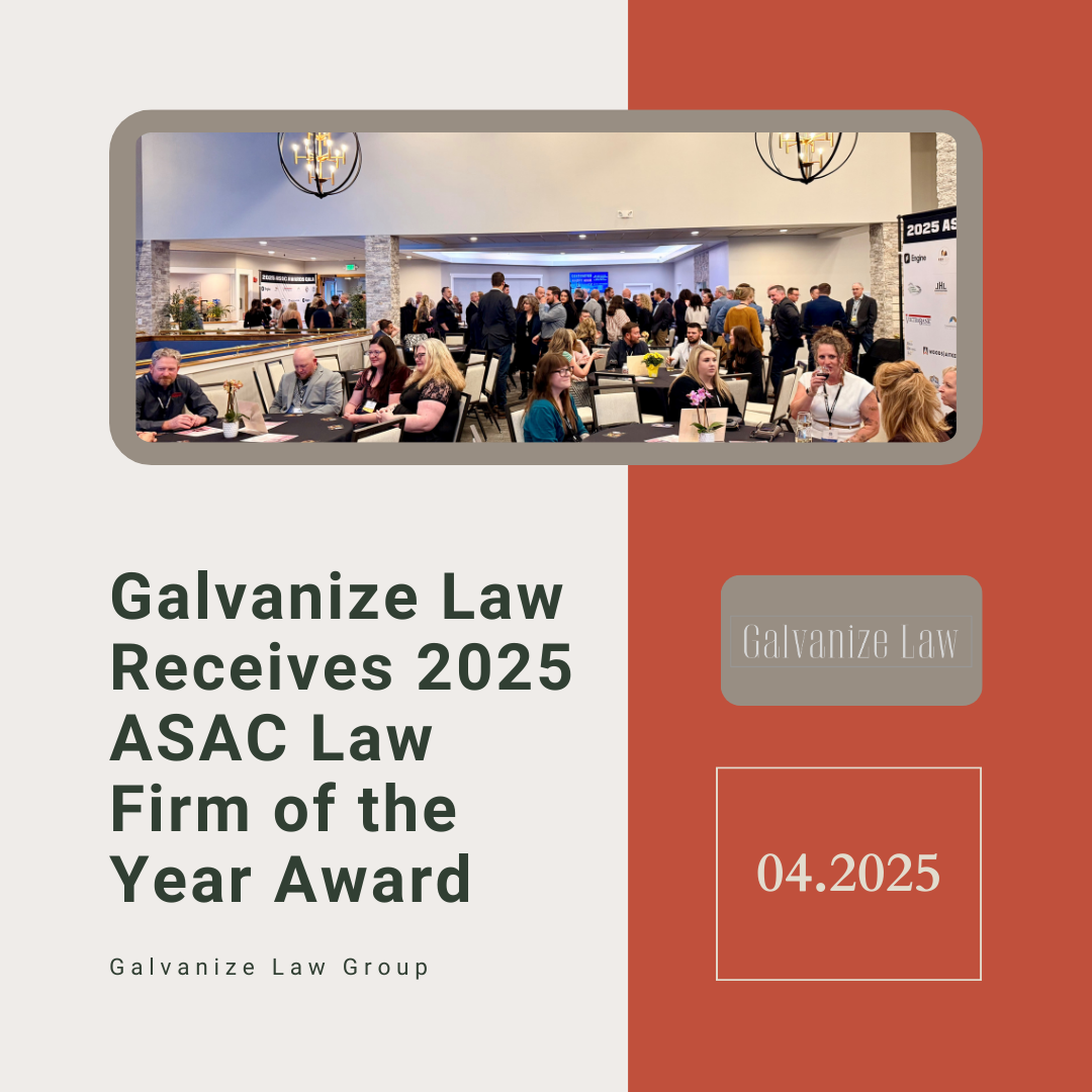 Galvanize Law Awarded Law Firm of the Year by American Subcontractors Association of Colorado ...