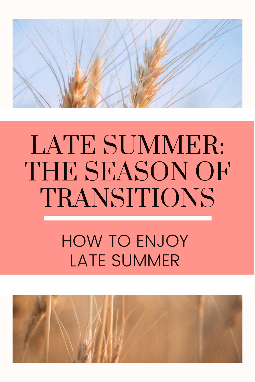 Late Summer: The Season of Transitions — Energy with Ryan