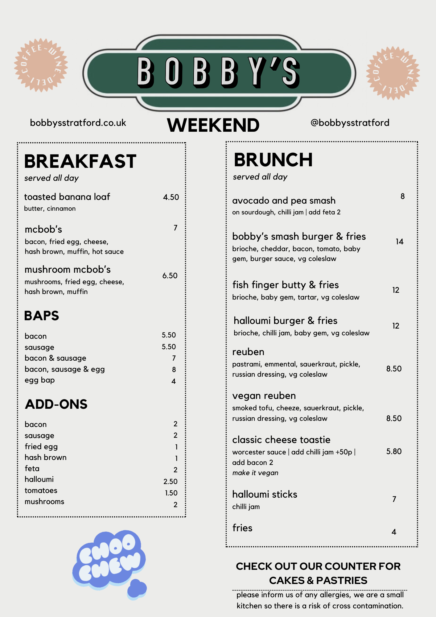 Menus — HOME
