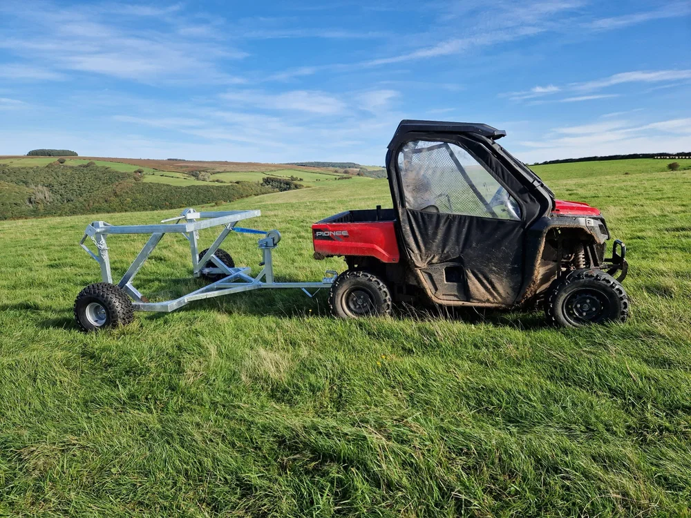 Bale Grazer (formally Burge Bale Unroller) designed for ATV and UTV ...