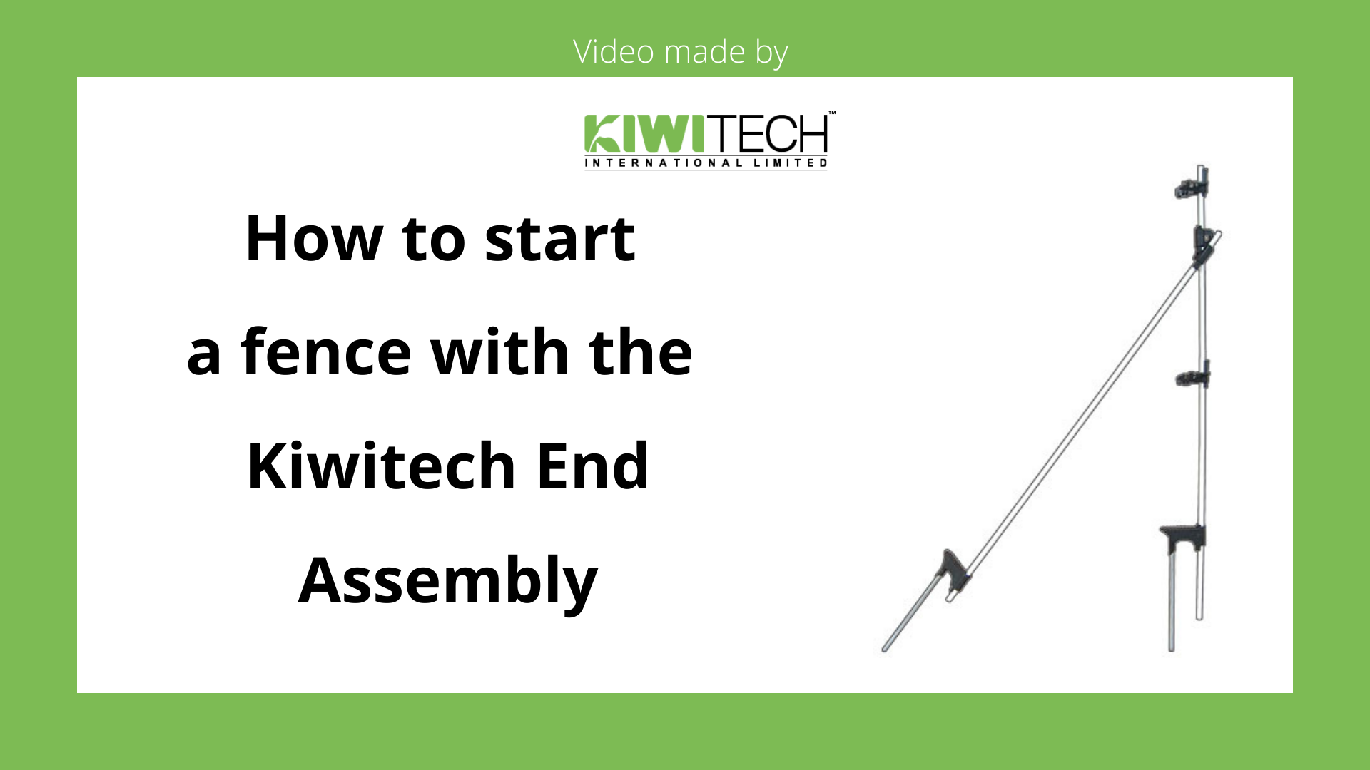 How to Guide: Kiwitech End Assembly — Progressive Farming Company
