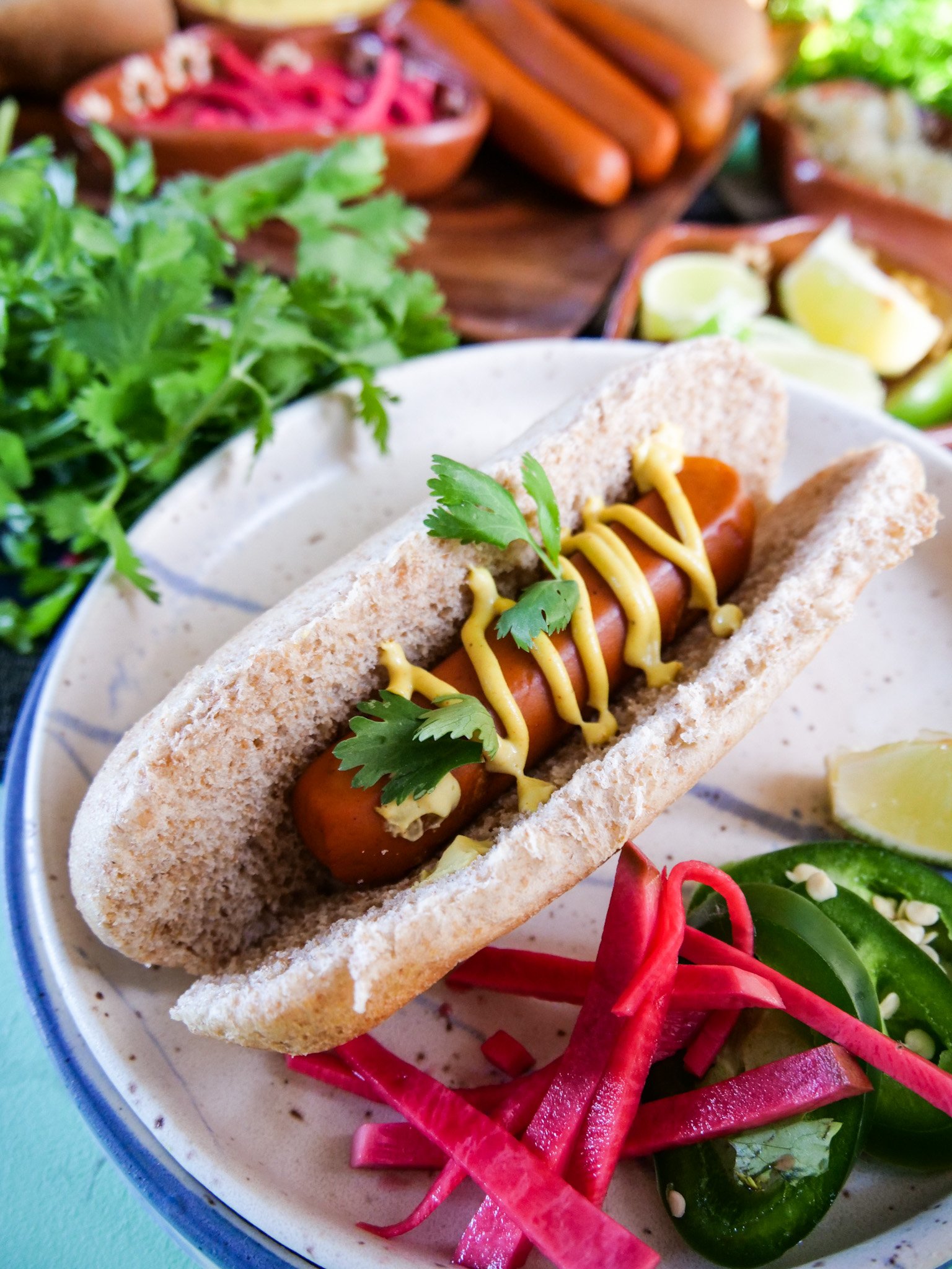 Baja Hotdog Platter (100% Plant Based Meat Alternative)